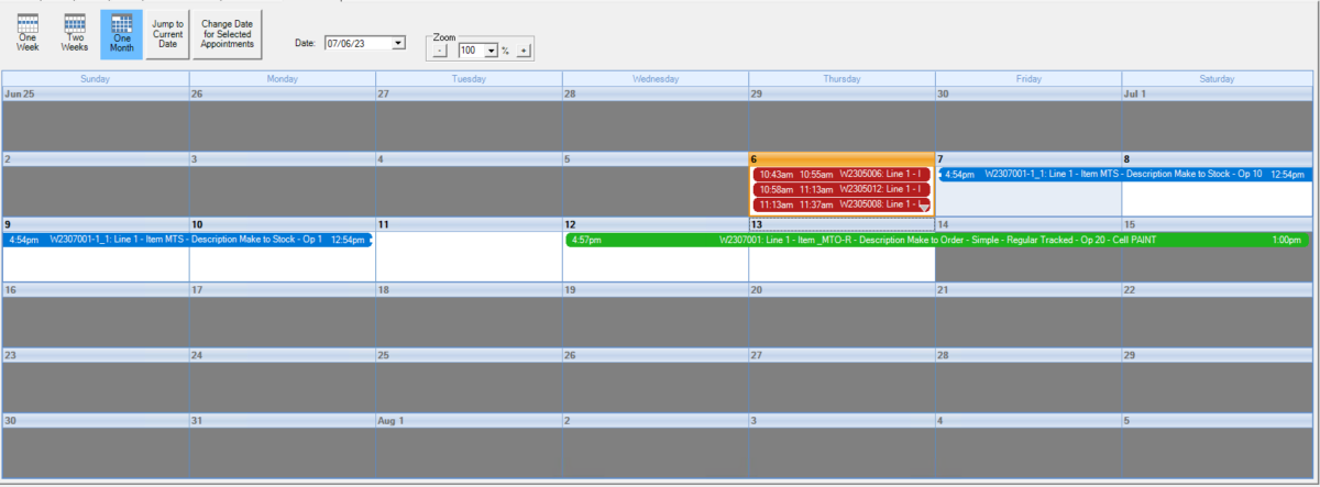 Scheduling - Seradex ERP for Manufacturing- Shop Floor